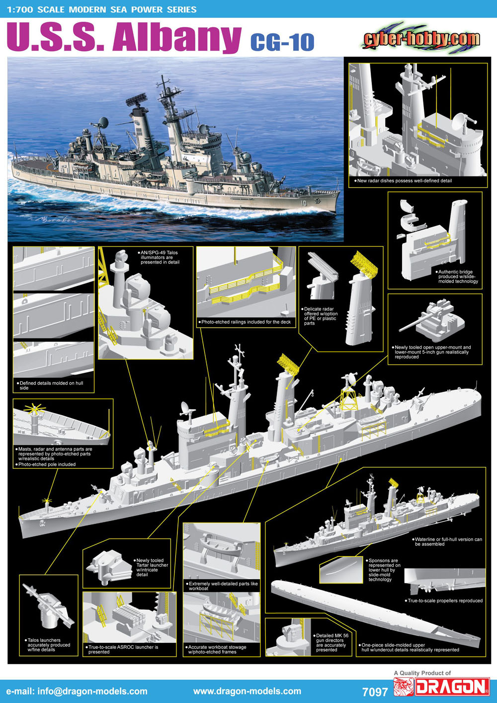 USS Albany Ship Models